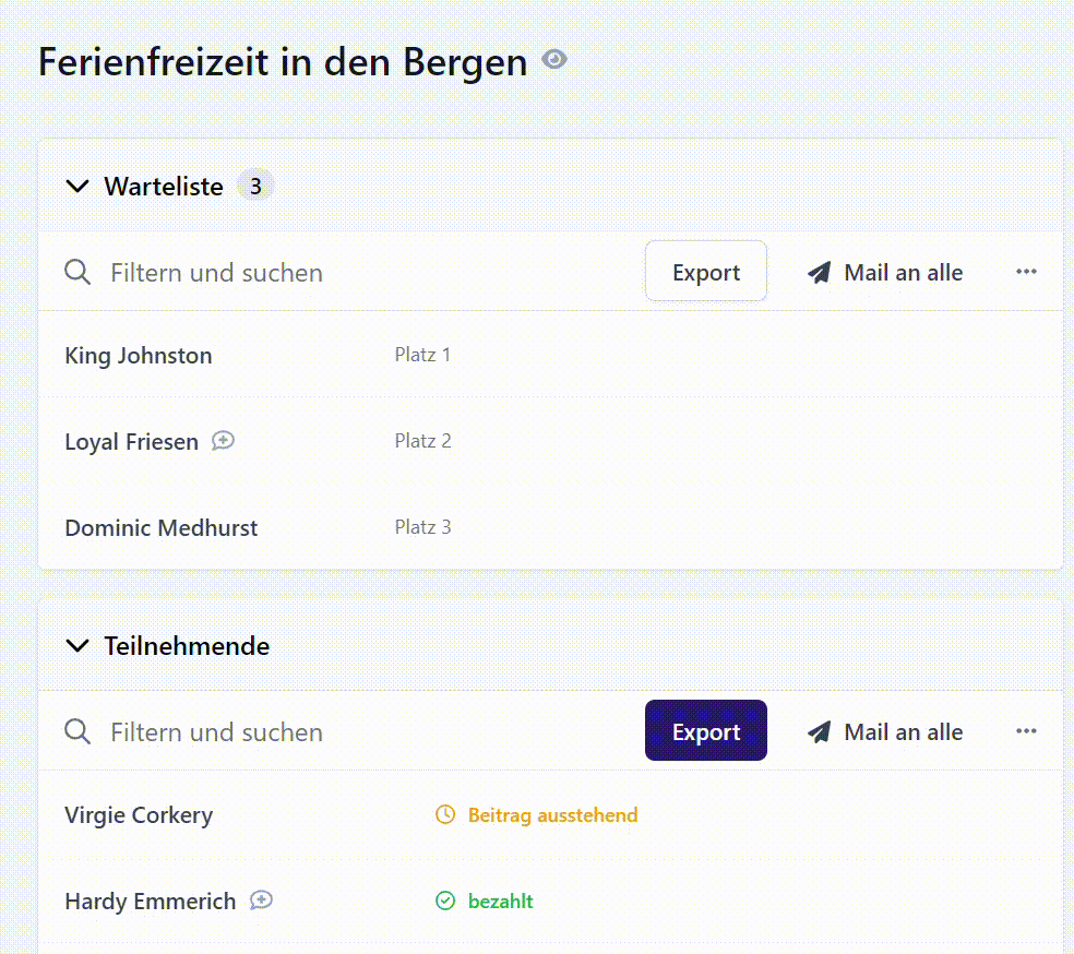 Neue Funktionen im Mai 2023 von campflow | campflow